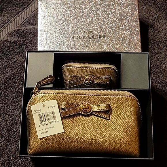 Coach | Accessories | Coach Gun Metal Combo Purse Mini Purse Set | Poshmark